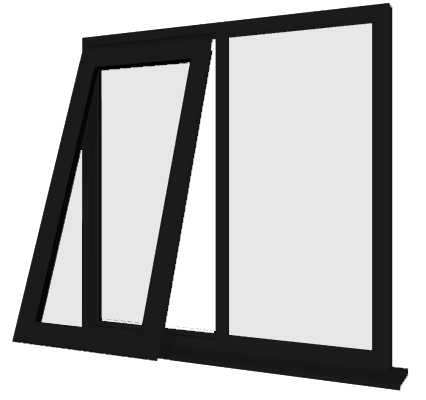 Black UPVC Windows