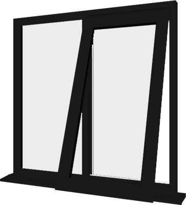 Black UPVC Windows