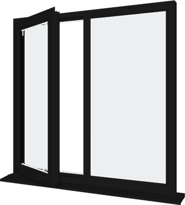 Black UPVC Windows