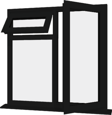 Black UPVC Windows