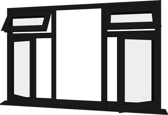 Black UPVC Windows