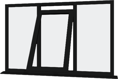 Black UPVC Windows