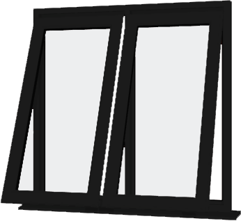 Black UPVC Windows