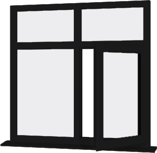 Black UPVC Windows
