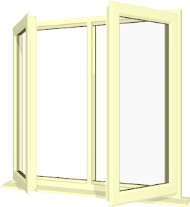 Cream UPVC Windows