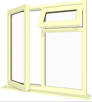 Cream UPVC Windows
