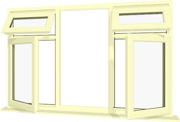 Cream UPVC Windows