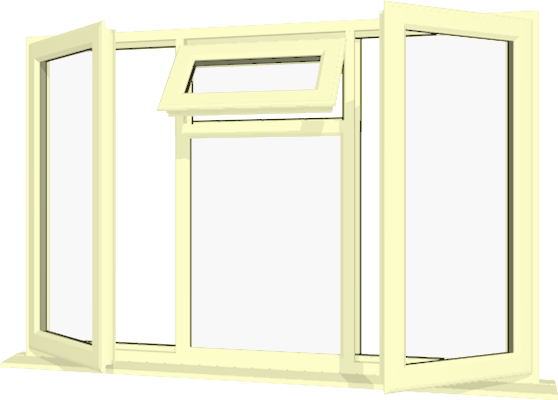 Cream UPVC Windows