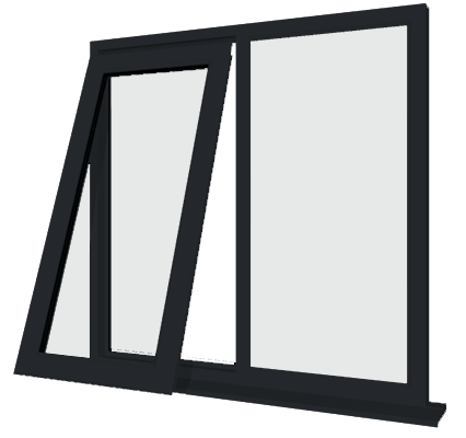 Grey UPVC Windows