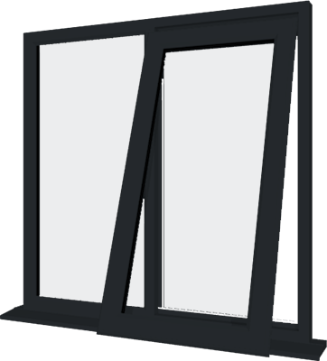 Grey UPVC Windows