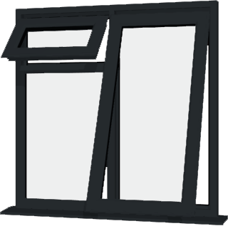 Grey UPVC Windows