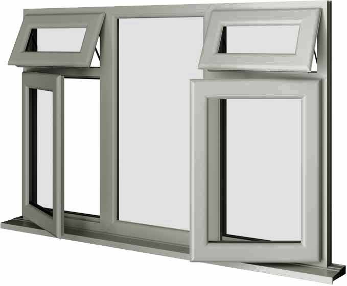 Agate Grey UPVC Window Style 25 - Buy Online Supply Only